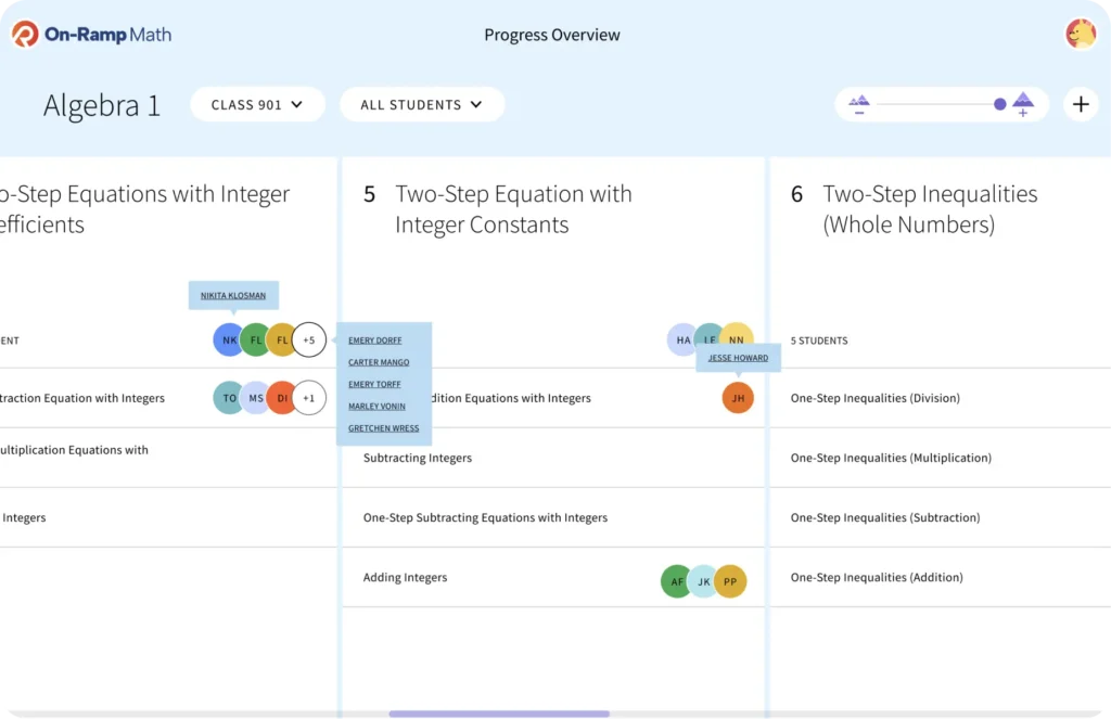 On-Ramp Math Gr. 3–12 | Targeted Support for Grade-Level Math